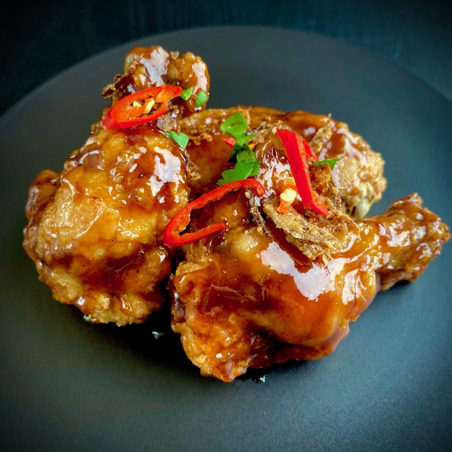 Sticky Wings with a Sweet Tamarind Glaze