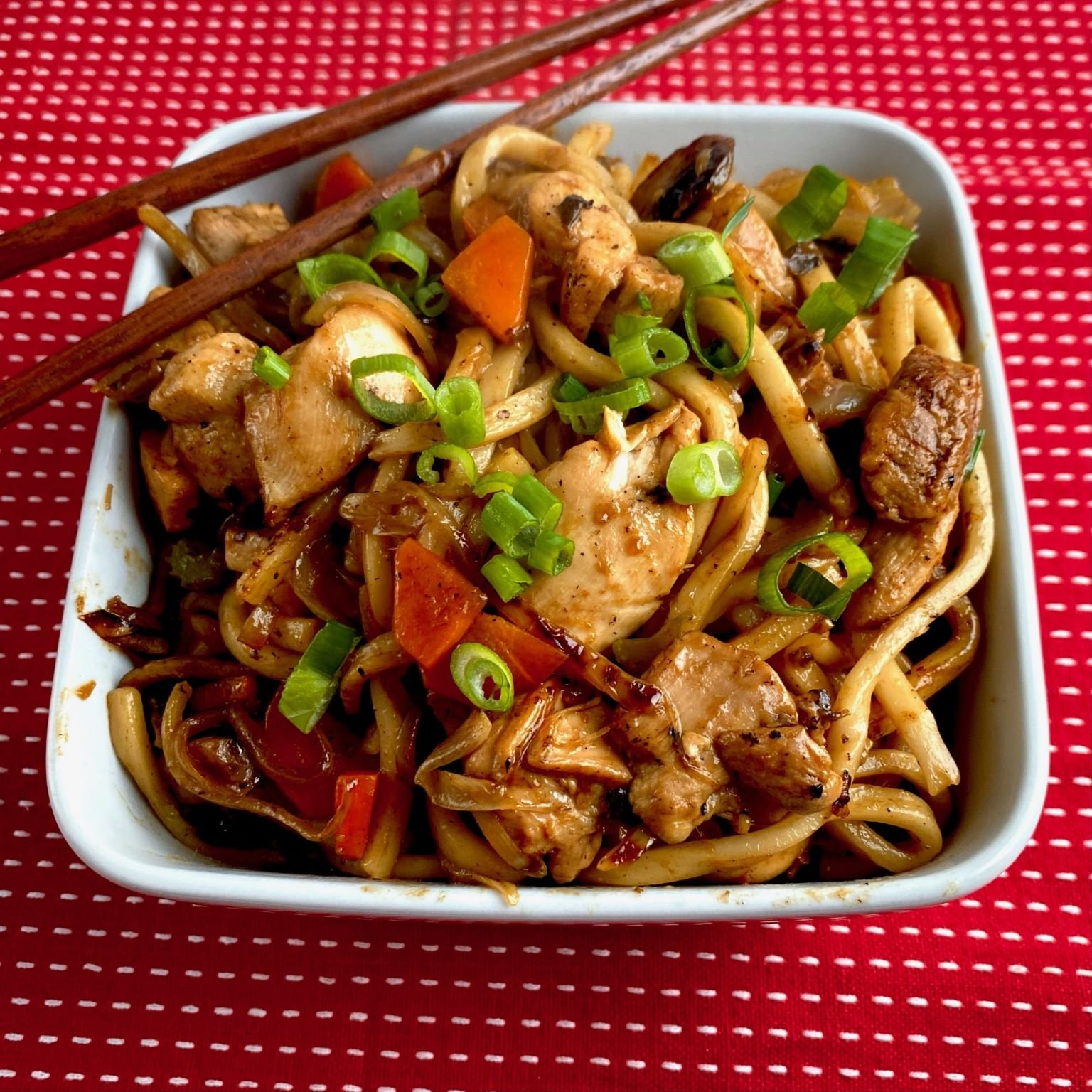 Chicken Yaki Udon Noodles