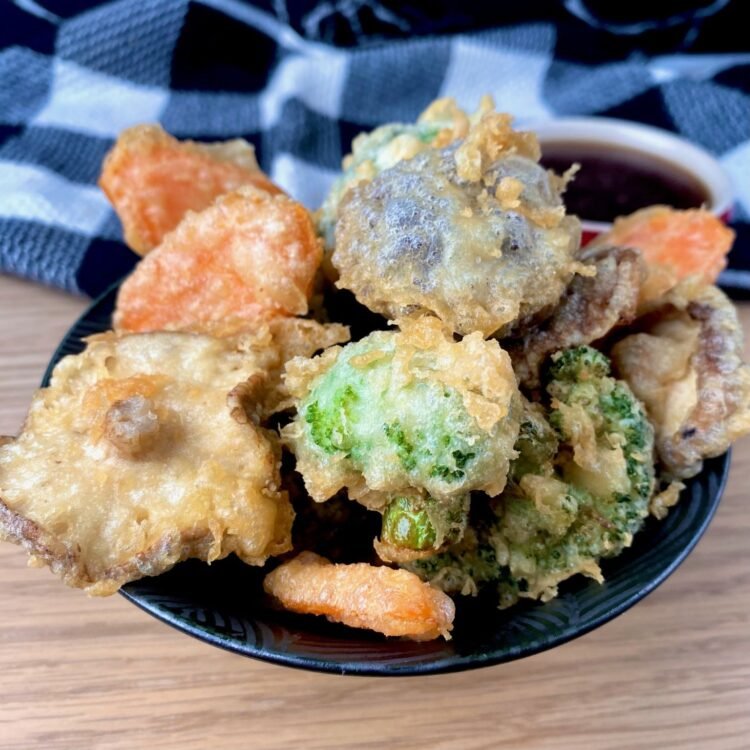 Homemade Tempura Vegetables with Tempura Sauce