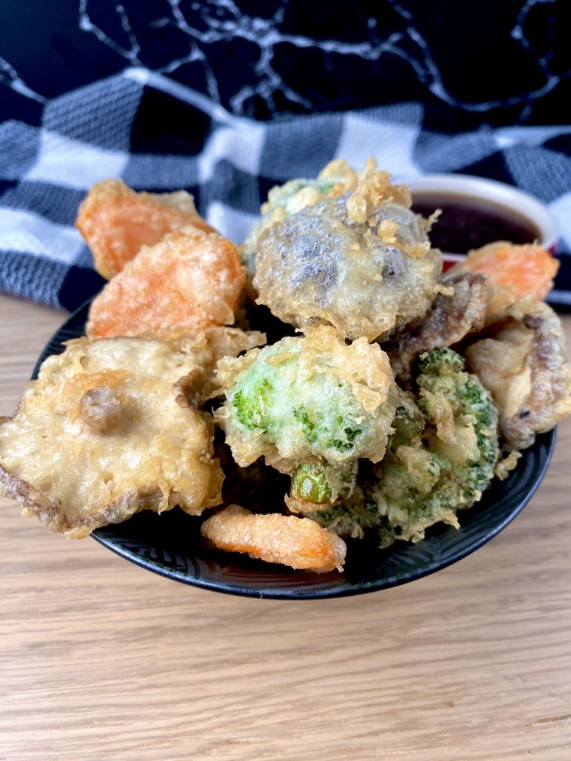Homemade Tempura Vegetables with Tempura Sauce