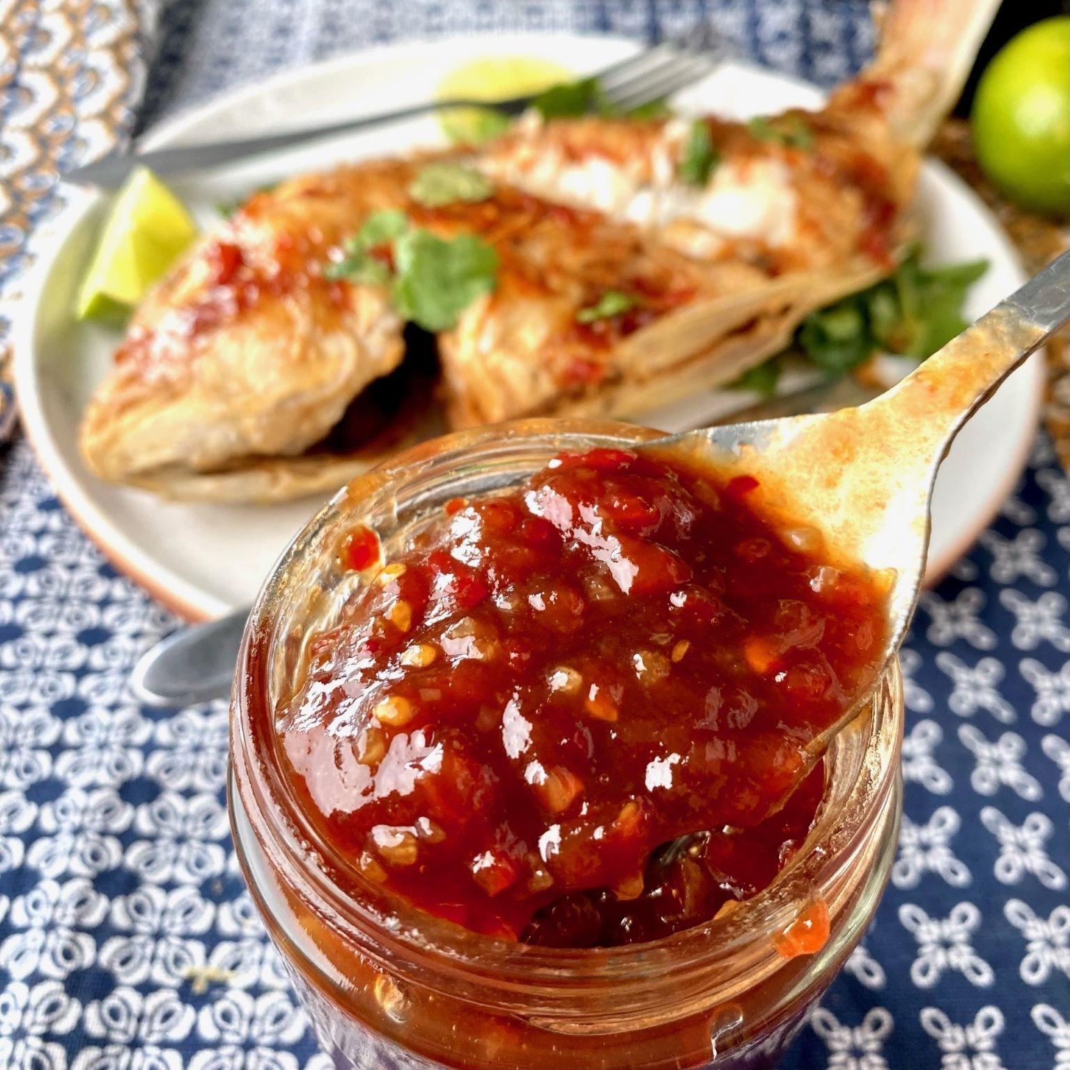 Crispy Fried Whole Fish with Tamarind Chili Glaze