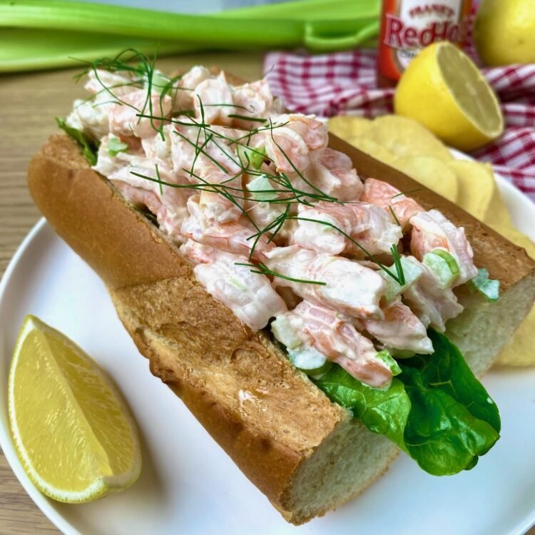 Poached Shrimp Baguette Rolls Recipe