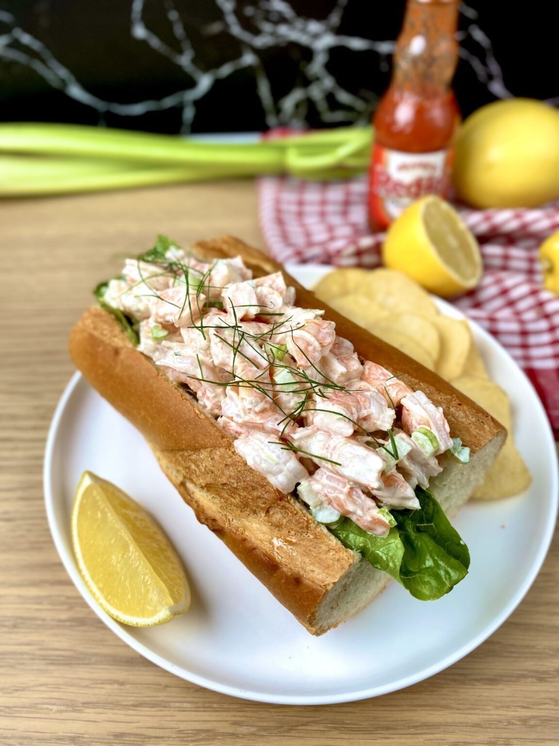Poached Shrimp Baguette Rolls Recipe
